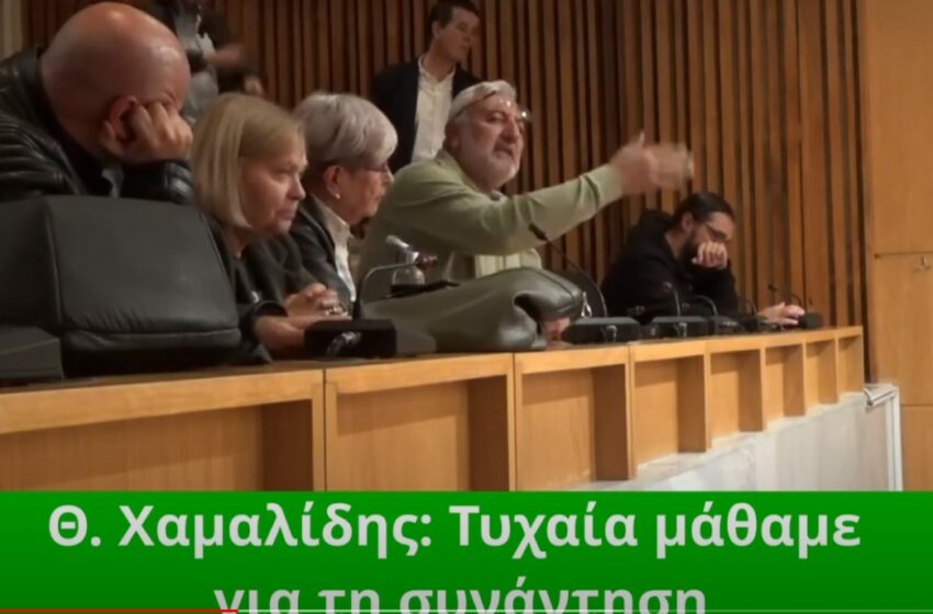 Θ. Χαμαλίδης: Τυχαία μάθαμε για τη συνάντηση - EKFRASI.net
